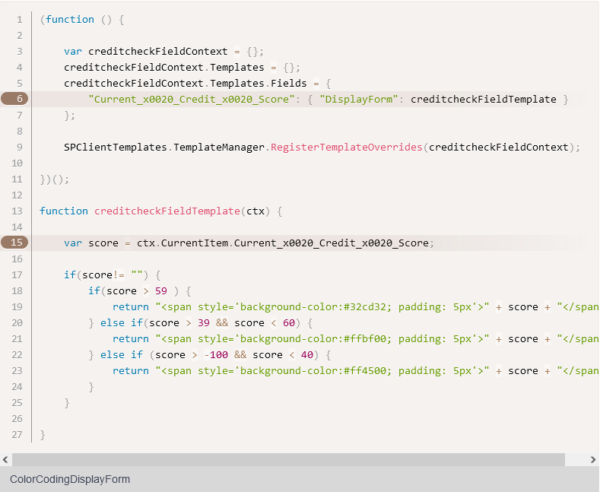 Color code List items in SharePoint 2013 or Office 365 – Display Form ...